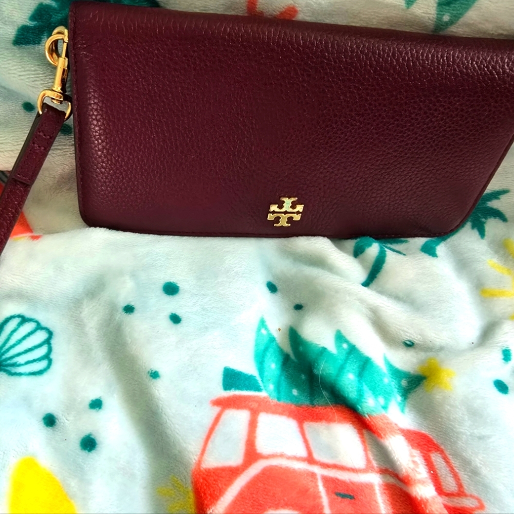 Tory Burch Burch Blake Color Block Slim Wristlet Wall… - Gem